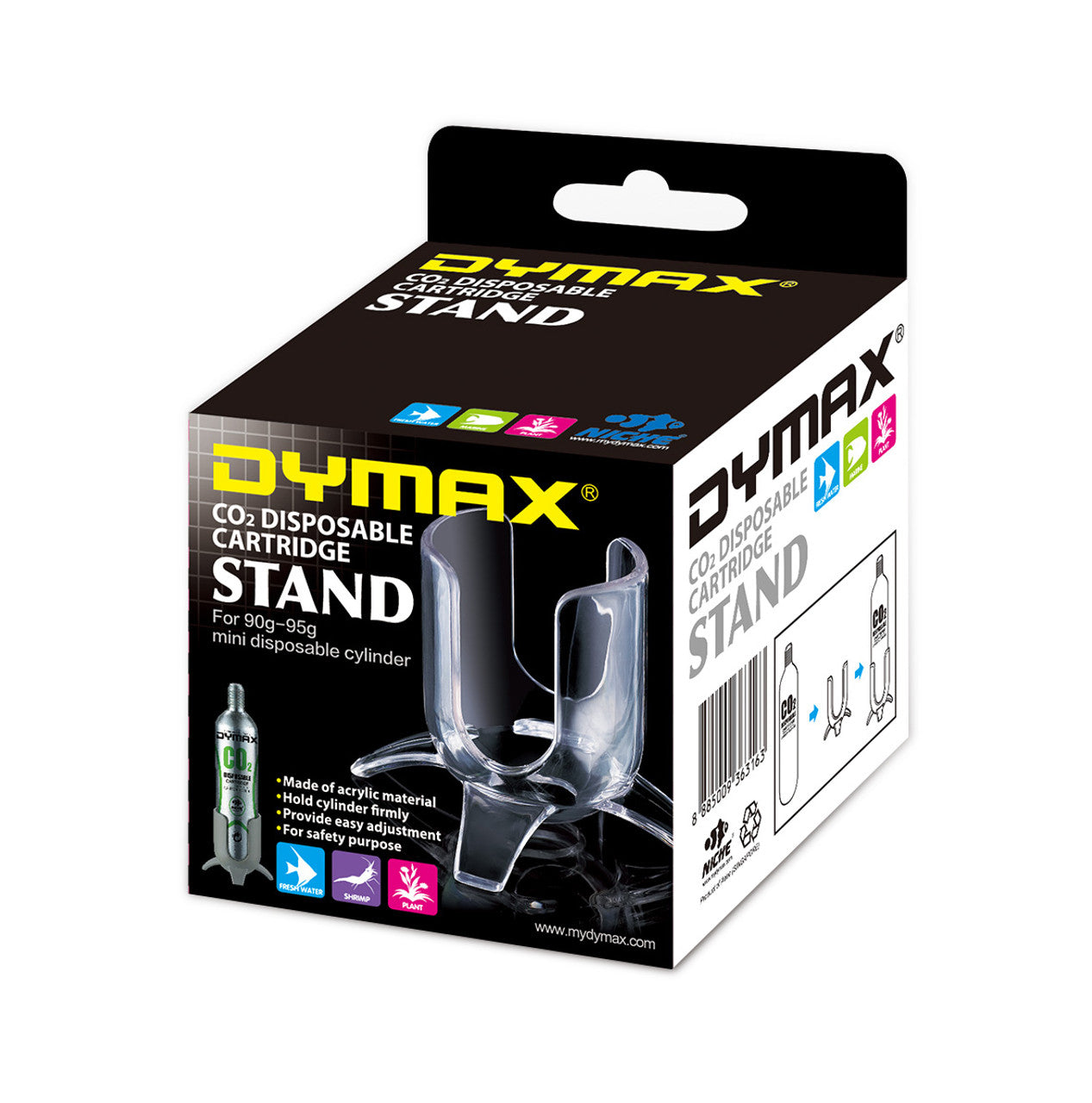 Dymax CO2 Disposable Cartridge Stand – AQUATEES FISHLAND